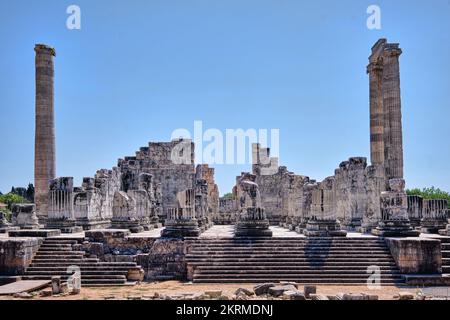 Didim, Turkey- August 23, 2021 A view from Temple of Apollo at Didyma ...