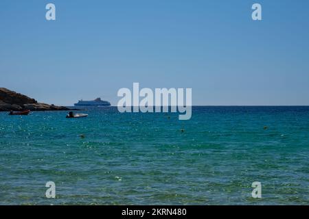 Ios, Greece - September 15, 2022 : The famous and very popular beach of ...