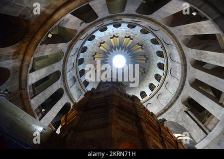 Interior of Aedicule inside the Church of the Holy Sepulchre in ...
