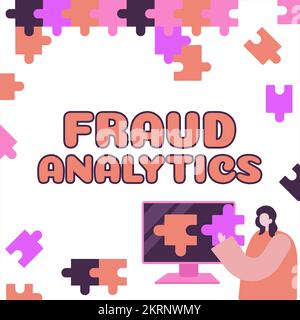 Text caption presenting Fraud Analytics. Business showcase ...