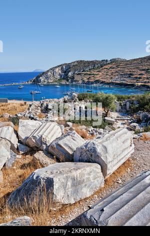 Datça, Muğla, Turkey, Sep. 2021: Theatre of Knidos. Archaeological site ...