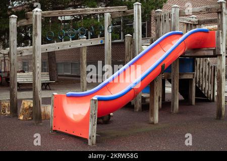 Interactive outdoor games for kids, playground Stock Photo - Alamy