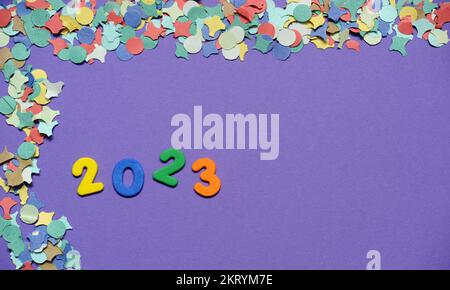 new year 2023 backdrop with copy space Stock Photo - Alamy