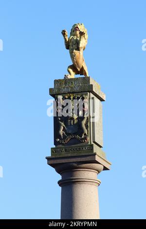 Rooftops , spires and monuments in Peterhead Stock Photo - Alamy