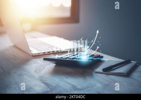 Individual income tax paid and corporations concept. Shopping online ...