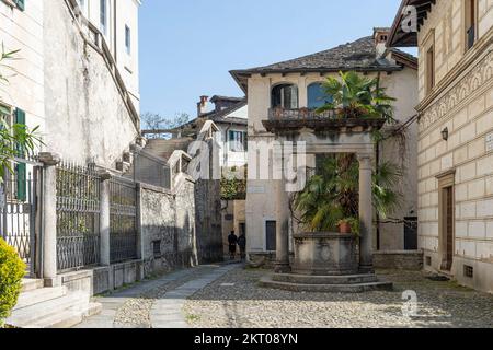 st. julius isle partial view, orta, italy Stock Photo - Alamy
