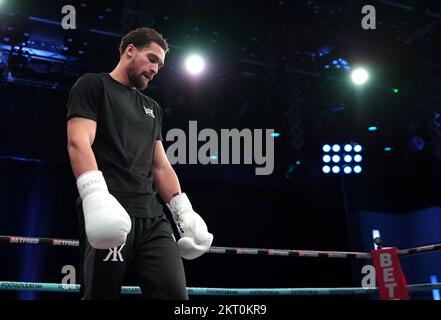 Karol Itauma during a media work out at BT Studios, Queen Elizabeth ...