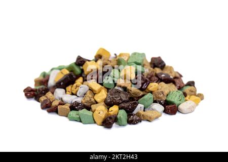 Pebble Chocolate. Stone shaped milk chocolates isolated on white ...