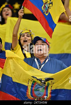 Senegal fans before the international match at the Emirates Stadium ...
