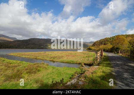 The Mawddach Trail footpath walk and cycle route from Barmouth to ...