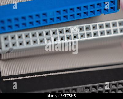 Ata cable in a close-up Stock Photo - Alamy