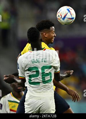 Michael Estrada of Ecuador during the, Qatar. , . in Al Khor, Qatar ...