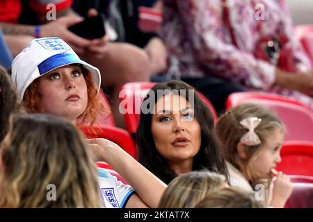 Ashleigh Behan girlfriend of England's Kalvin Phillips before the FIFA ...