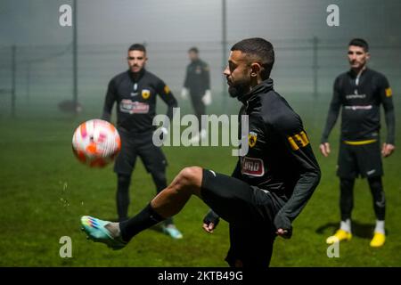 BURGH-HAAMSTEDE, NETHERLANDS - NOVEMBER 29: Paolo Fernandes of AEK ...