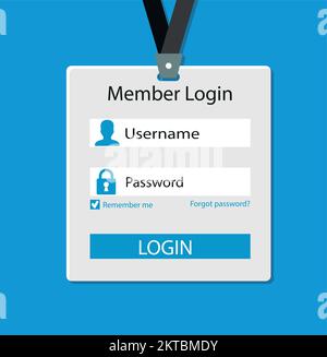 Login and Register Form with Blue Theme for Desktop Application or ...