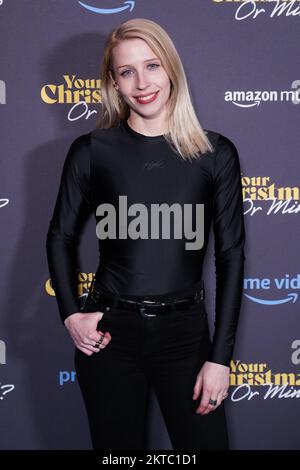 Natalie Dunn attending a special screening of Your Christmas or Mine ...