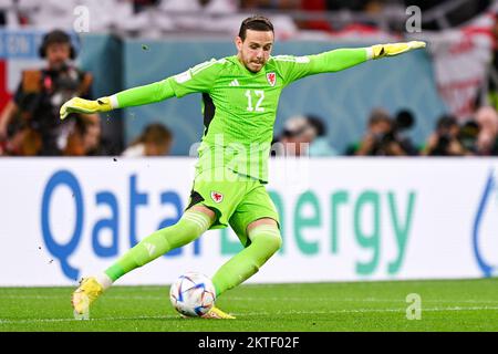 Danny Ward of Wales during Wales v England match of the Fifa World Cup ...