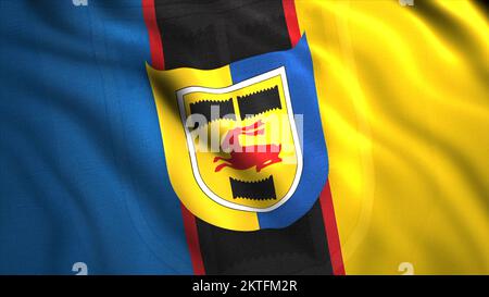 Sports flags of European League. Motion. Stylish flag design for ...