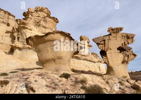 Very interesting rock formation in Spanish province of Murcia Stock ...