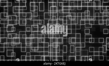 Small neon squares. Computer generated 3d render Stock Photo - Alamy