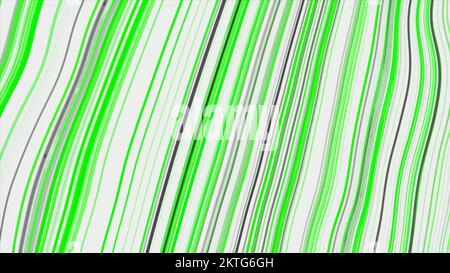 Animation with moving stream of colorful wavy lines. Motion. Lines move ...