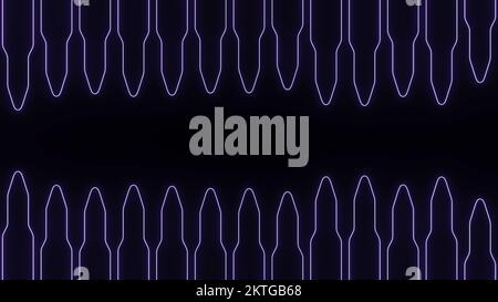 Linear pattern with sharp ends. Design. Double pattern moves on top of ...