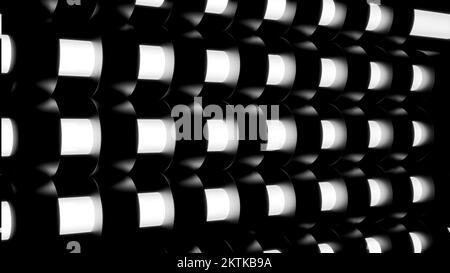 Futuristic Industrial Industrial Showroom Lighted Dark Brown Banner ...