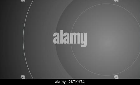 Abstract rings becoming wider. Motion. Circular silhouettes pulsating ...