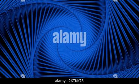 Metal golden and blue spinning spiral with hypnotic effect. Design ...