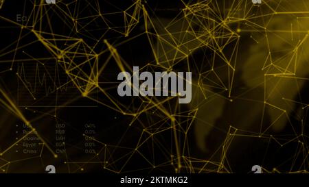 Animation showing global overpopulation around the planet with graphics ...