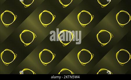 Hypnotic background with vibrating rings. Motion. Stylish animation ...