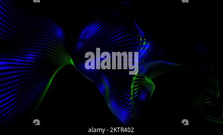 Realistic wavy movement of thing digital texture looking like fabric ...