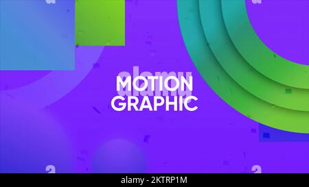 Colorful shapes on background for insertion. Motion. Stylish animation ...