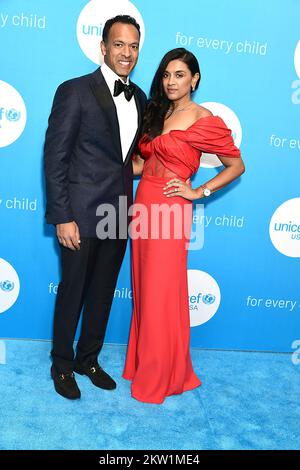 Honoree Purvi Padia and husband Harsh Padia attend the UNICEF Gala on ...