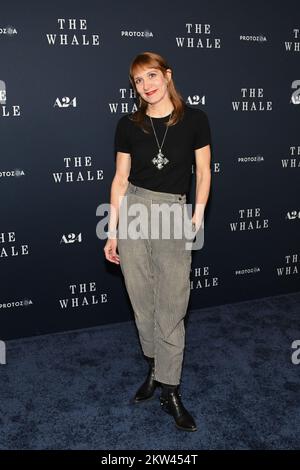 Bree Elrod attends the premiere of "The Whale" at Alice Tully Hall on ...