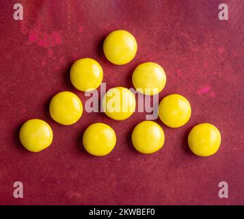 Candy pebbles background. sweets in the form of colorful stones Stock ...