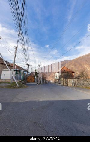 Azerbaijan, Qax 12, 2022: Small streets in Gakh village Stock Photo - Alamy