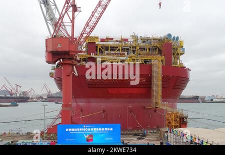 The largest Chinese-built circular floating production storage and ...