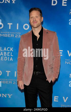 LOS ANGELES - NOV 15: Boone Platt at the Devotion Los Angeles Premiere ...
