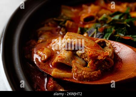 Spicy Hot Beef Chitterlings Hotpot Stock Photo - Alamy