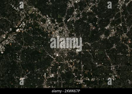 aerial map downtown Atlanta Georgia Stock Photo - Alamy