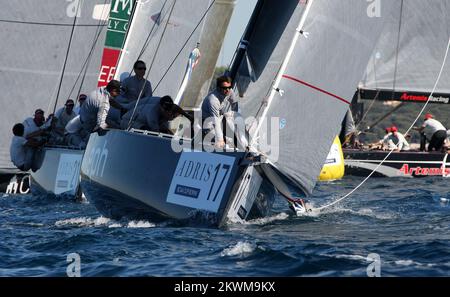 Fourth day of the prestigious sailing competition RC44 Cup Stock Photo ...