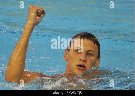 Hungary - Croatia (11-10) Men's Waterpolo Semifinal Round at FINA in ...