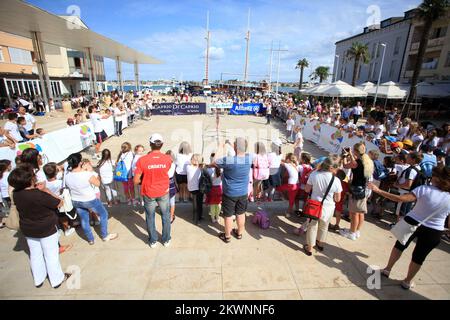 09/10/2013. Umag - Davis Cup Kids Day. Socializing children with ...