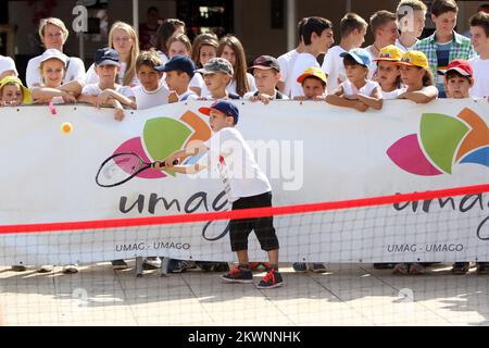 09/10/2013. Umag - Davis Cup Kids Day. Socializing children with ...