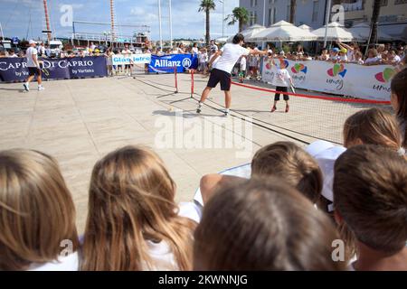 09/10/2013. Umag - Davis Cup Kids Day. Socializing children with ...