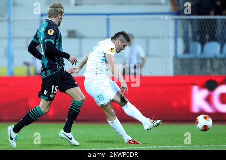 Leon Benko during the group one Europa League match at the Stadion ...