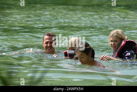 24.08.2007., Croatia, Slapovi Krke - Formula 1 driver Michael ...