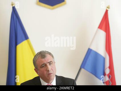 13.03.2014., Croatia, Zagreb - Ukrainian Ambassador to Croatia Oleksandr Levchenko at a press ...