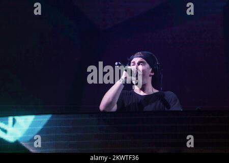 Hardwell during the 2015 ULTRA Europe dance music festival at Split ...